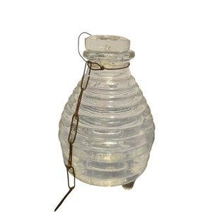 Accents | Vintage Glass Beehive Fly Or Wasp Trap Hanging Farmhouse ...